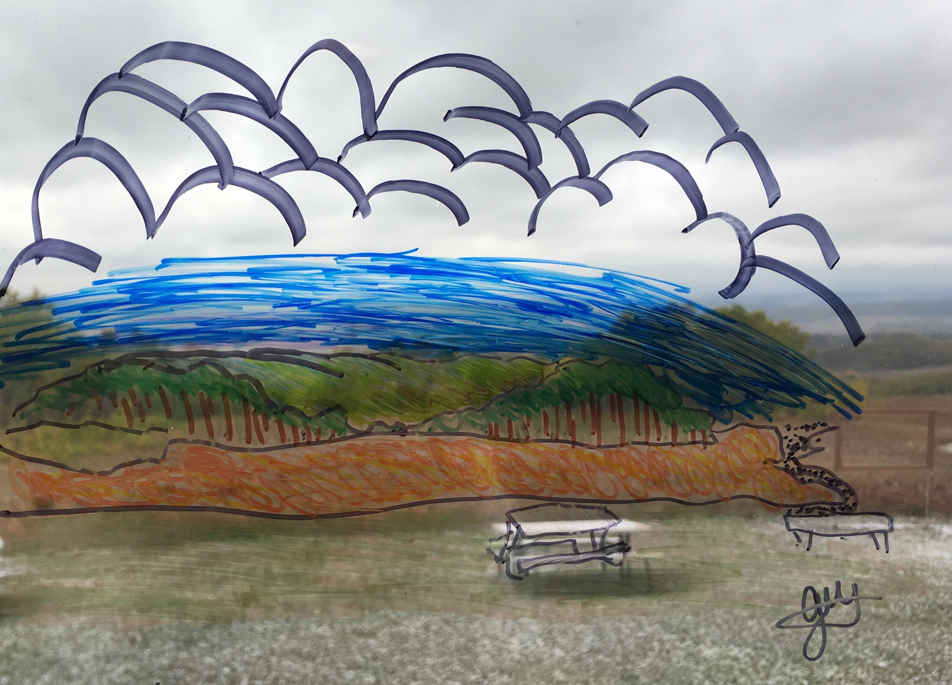 landscape tracing at the leighton art centre | Isabel Porto